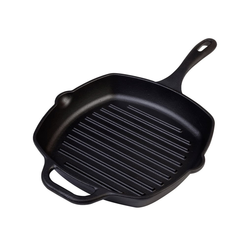Seasoned 10" Cast Iron Grill Pan – SIRO HOME